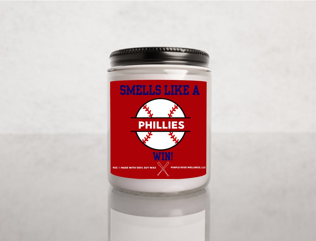 Smells Like A Phillies Win Candle, Unique Gift Idea, 76ers Gift Candle ...