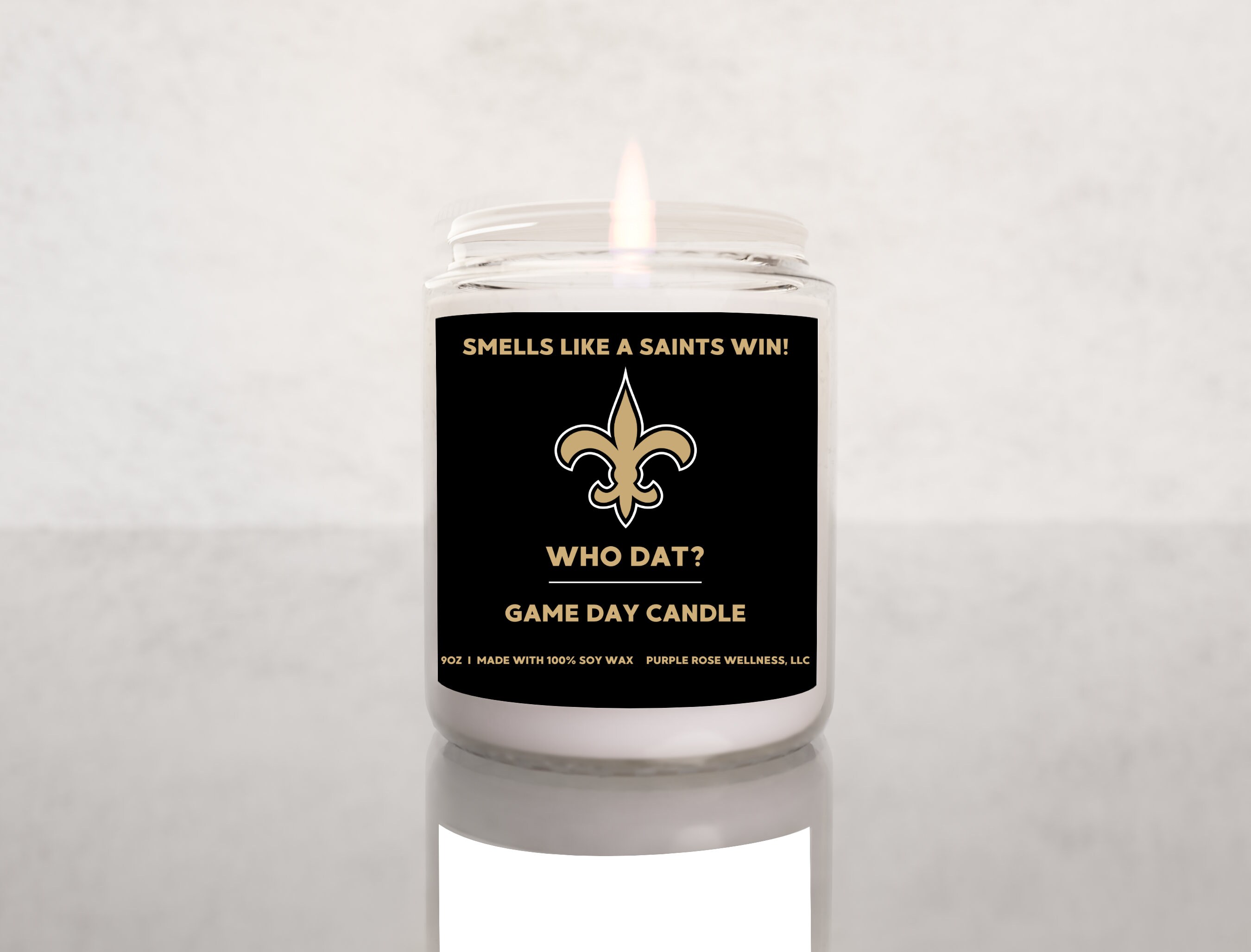 Smells Like A Saints Win Candle | Unique Gift Idea | New Orleans Saints ...