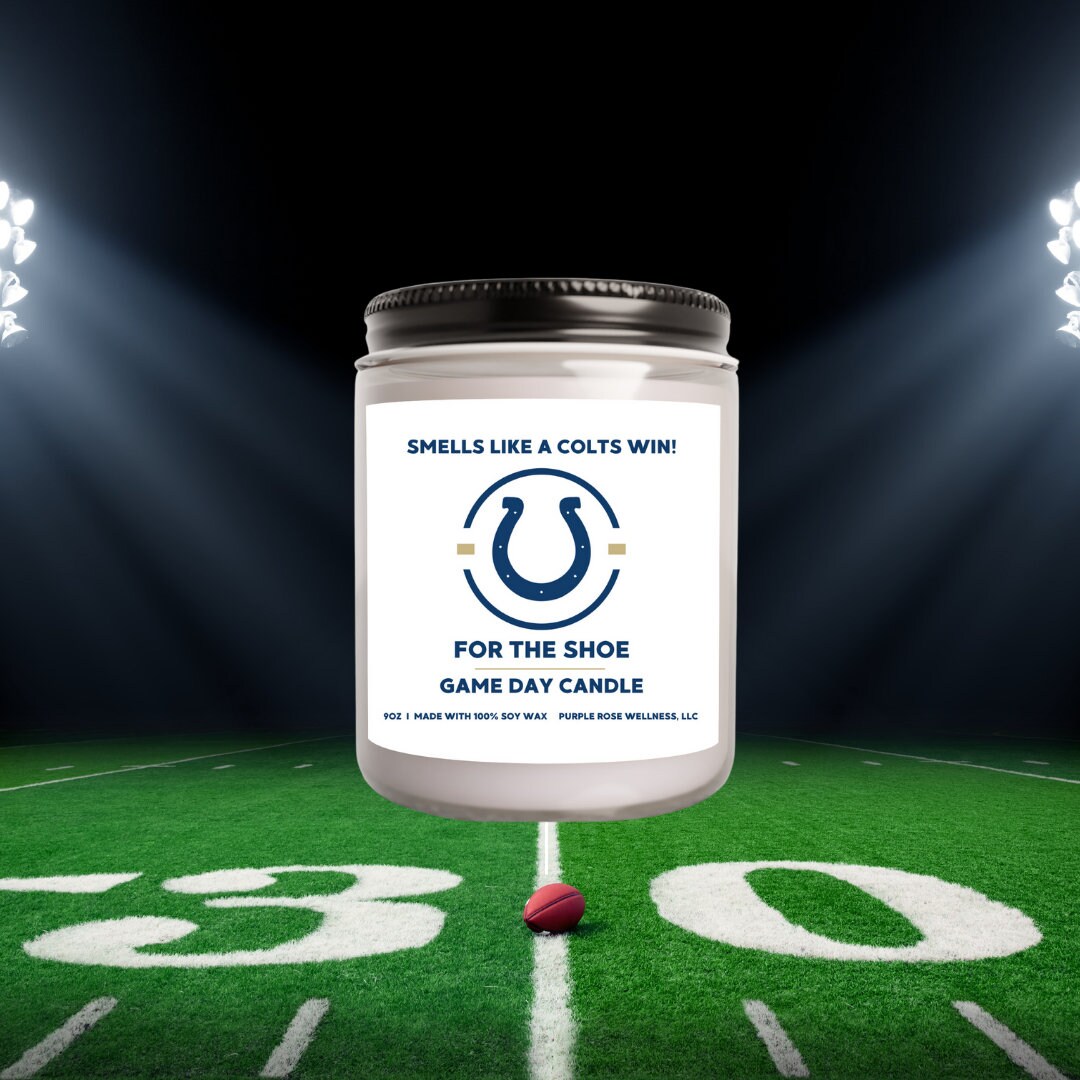 Light up for A Colts Win Candle | Unique Gift Idea Indianapolis Colts ...