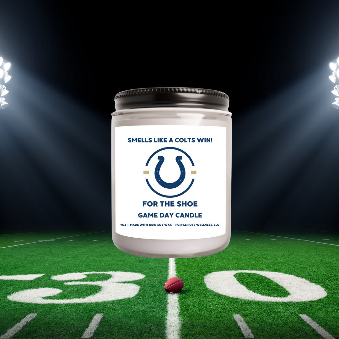 Light up for A Colts Win Candle | Unique Gift Idea Indianapolis Colts ...