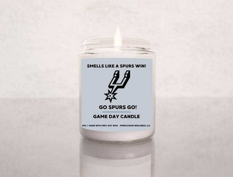 Smells Like A Spurs Win Candle, Unique Gift Idea, Spurs Gift Candle ...