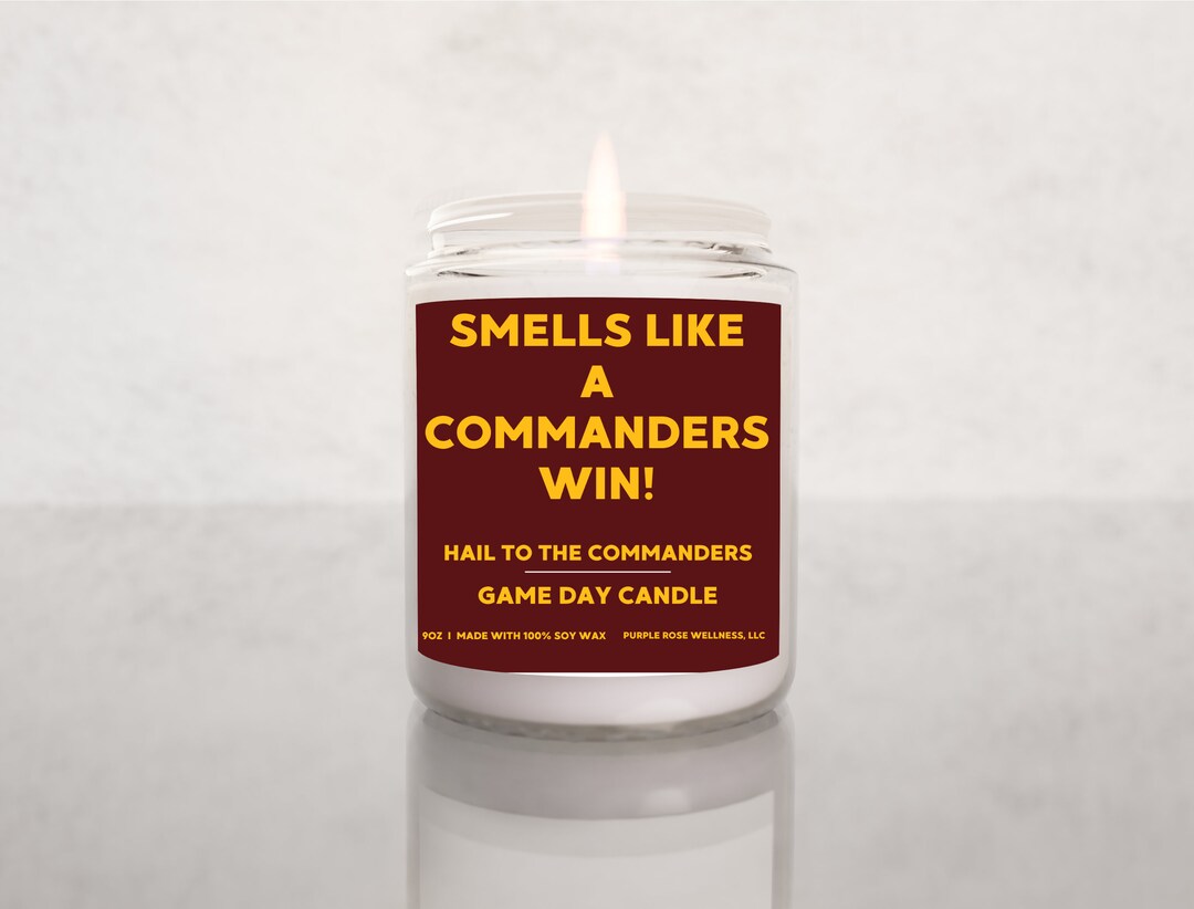Smells Like A Commanders Win Candle | Unique Gift Idea | Washington ...