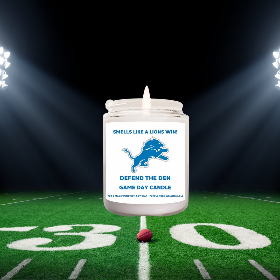 Smells Like A Lions Win Candle Unique Gift Idea Detroit Lions Gift ...