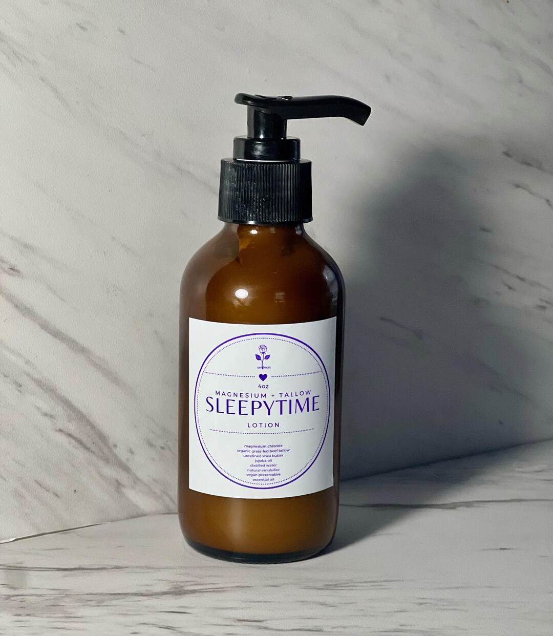 Sleepytime Lotion Magnesium and Grass Fed Tallow - Etsy