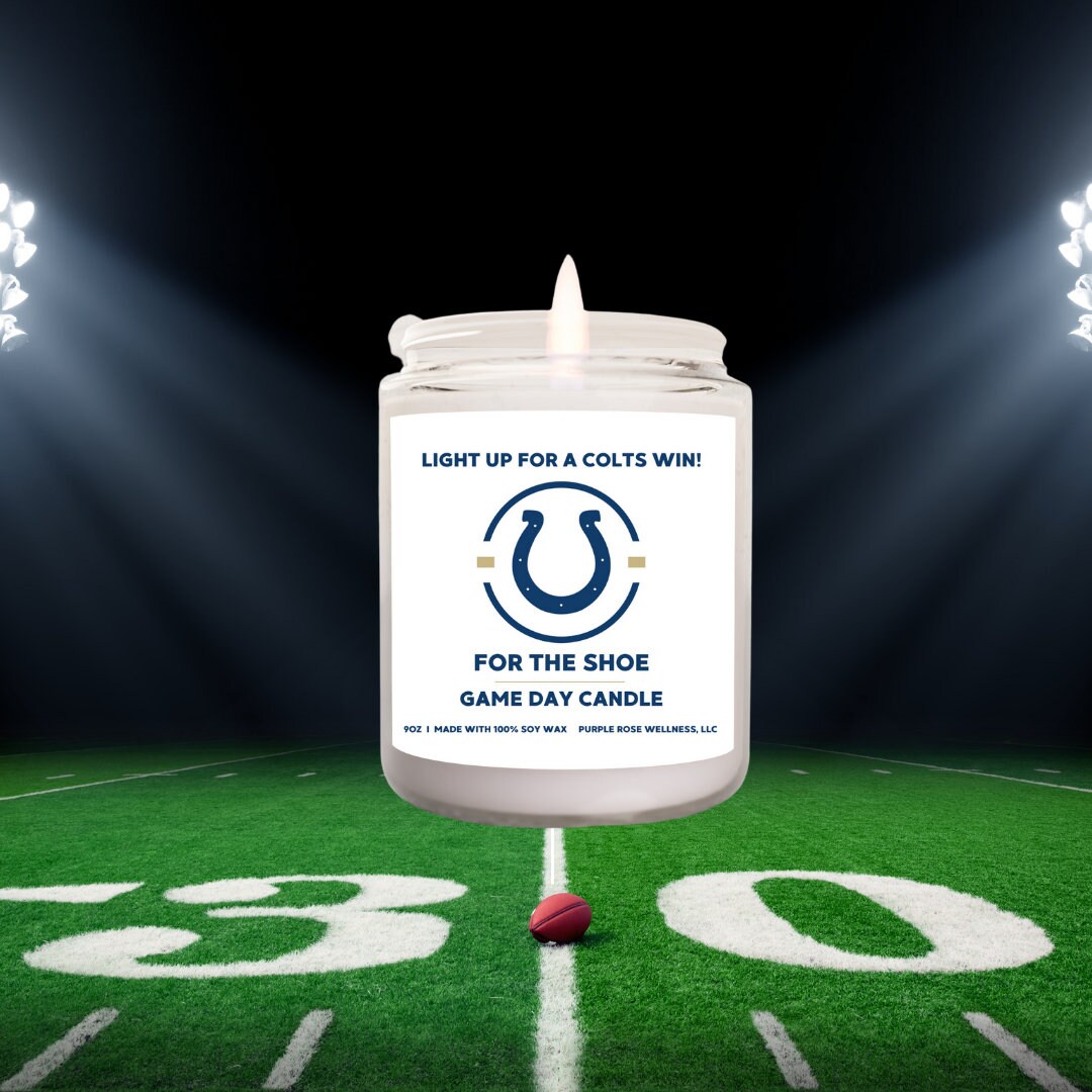 Light up for A Colts Win Candle | Unique Gift Idea Indianapolis Colts ...