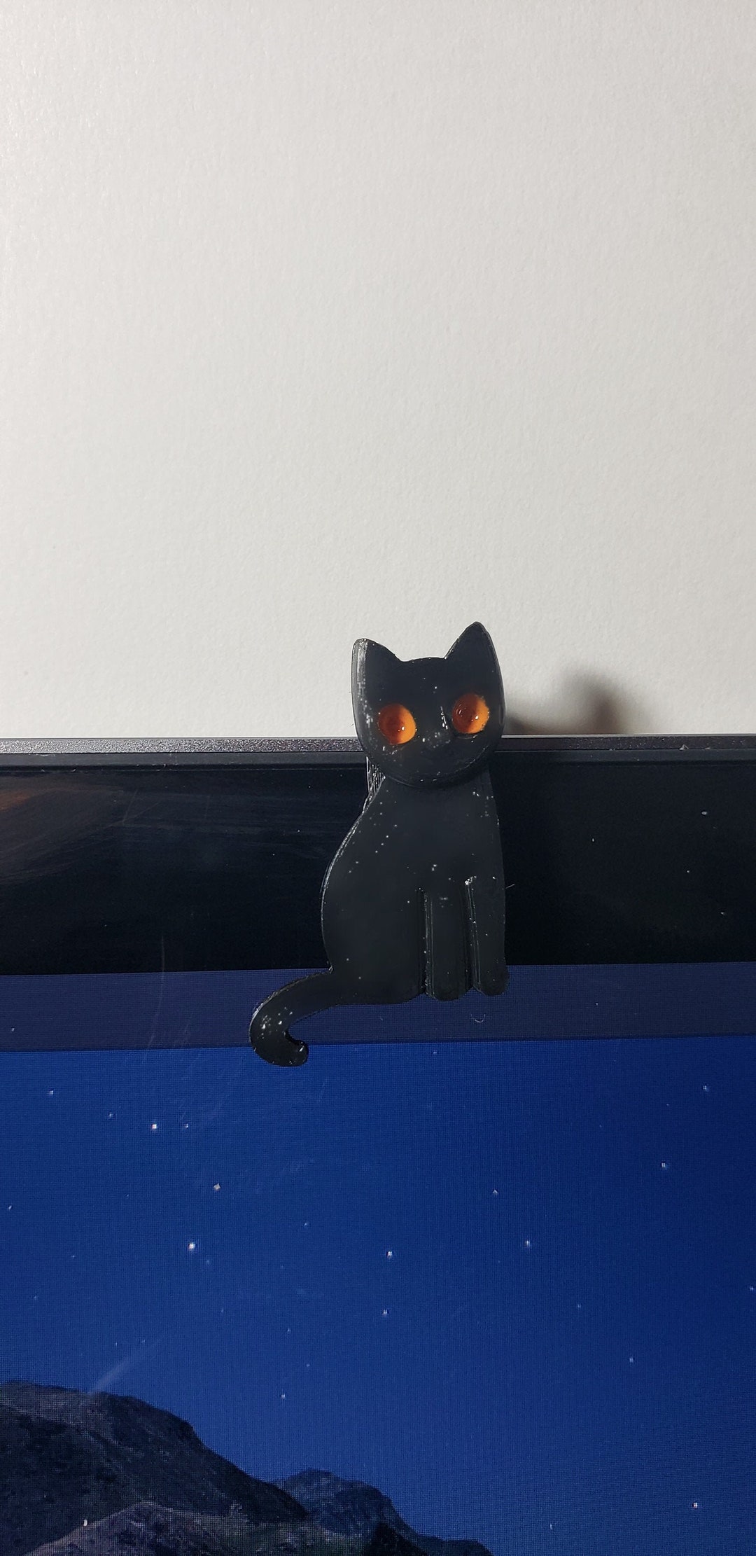 Black Cat Webcam Cover - Camera Cover - Privacy Slide - Etsy