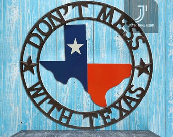 Custom Texas Metal Wall Art - Etsy