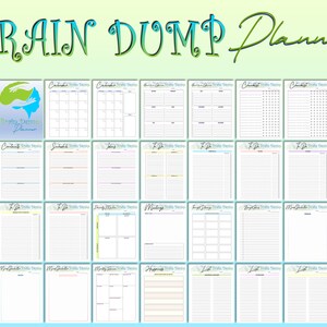 Productivity Planner Brain Dump Printable Thoughts Organizer Chaos ...