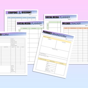 Small Business Planner Printable Etsy Shop Seller Organizer Freelance ...