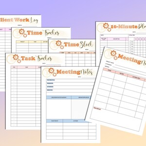 Time Management Planner Printable Pomodoro Goals Time Tracker Digital ...