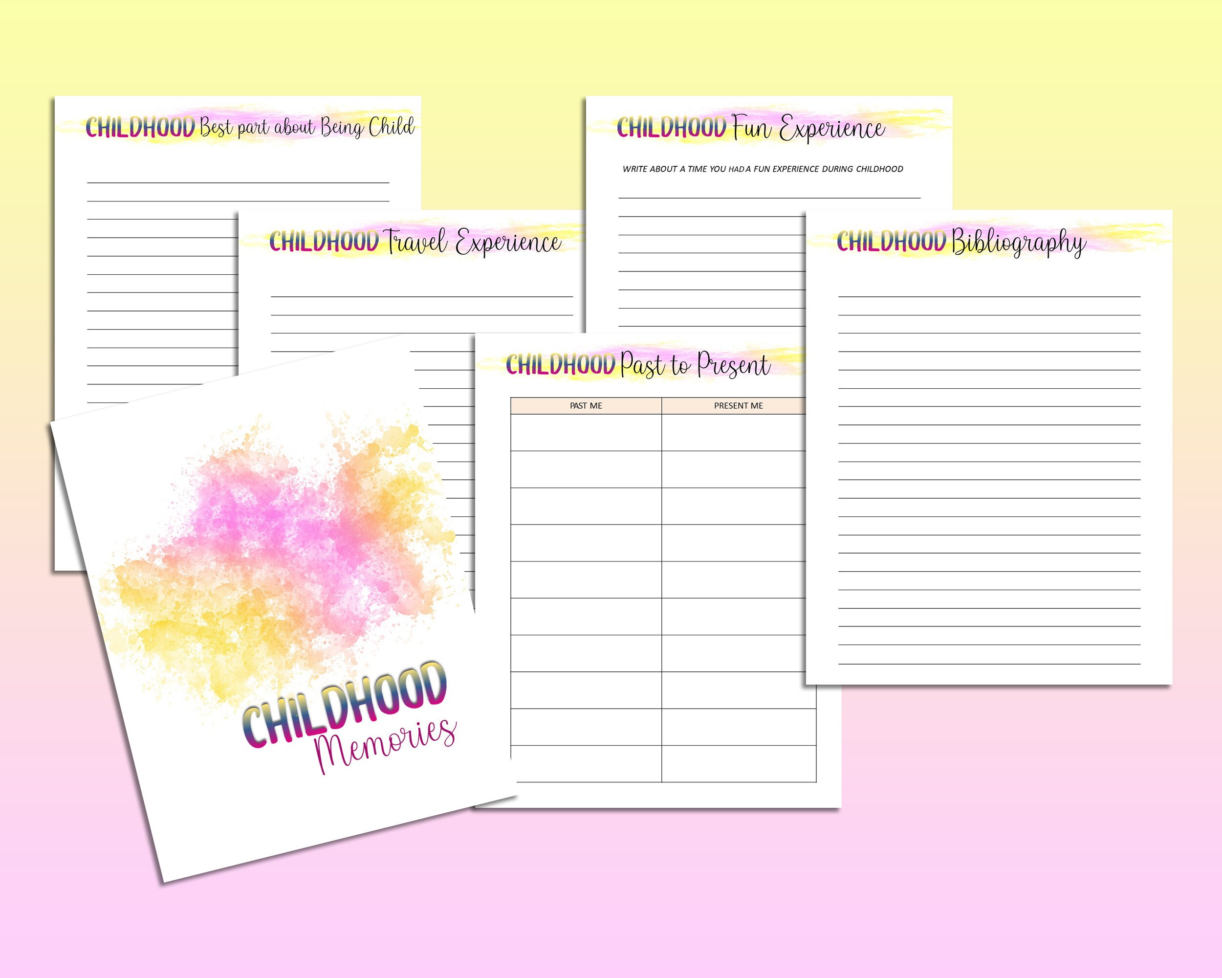 Childhood Memory Book Baby Shower Gift Keepsake Journal New - Etsy