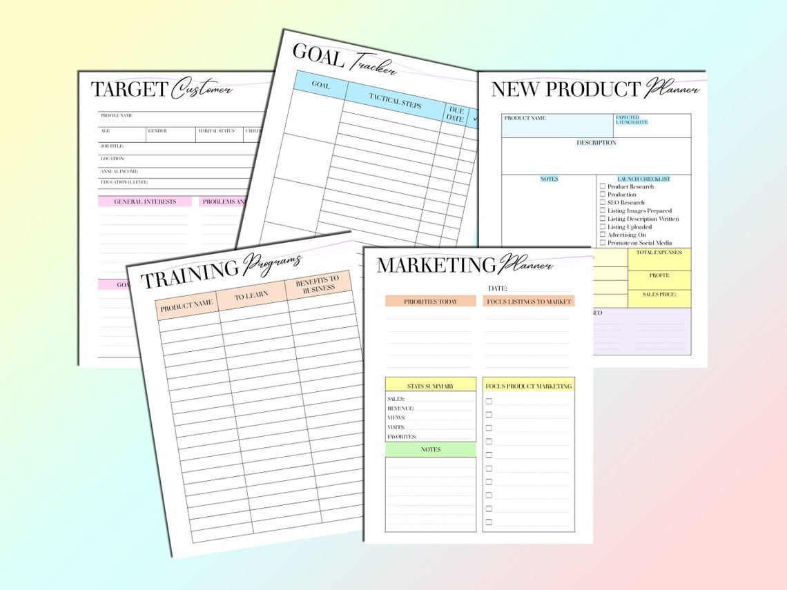 Direct Sales Planner MLM Printable Power Hour Small Business Digital ...