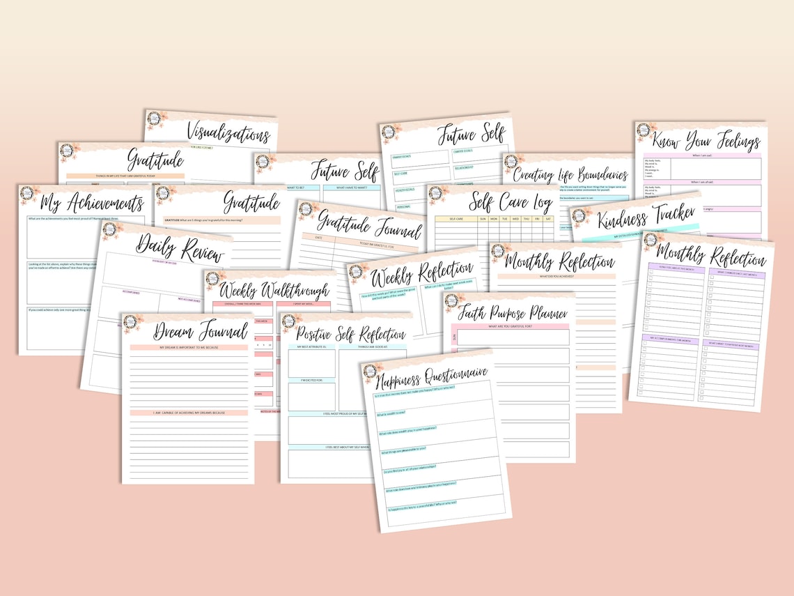 Life Purpose Planner Self Care Journal Live Life Purposefully - Etsy