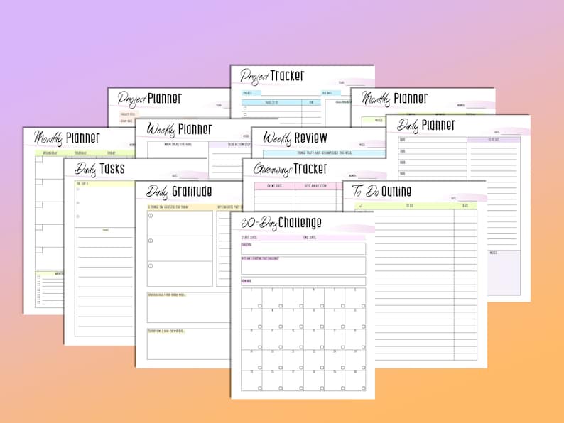 Side Hustle Freelance Business Planner Printable Solopreneur Budget ...