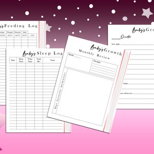 Baby Girl Planner Printable Digital Download Baby Book Memories Planner ...