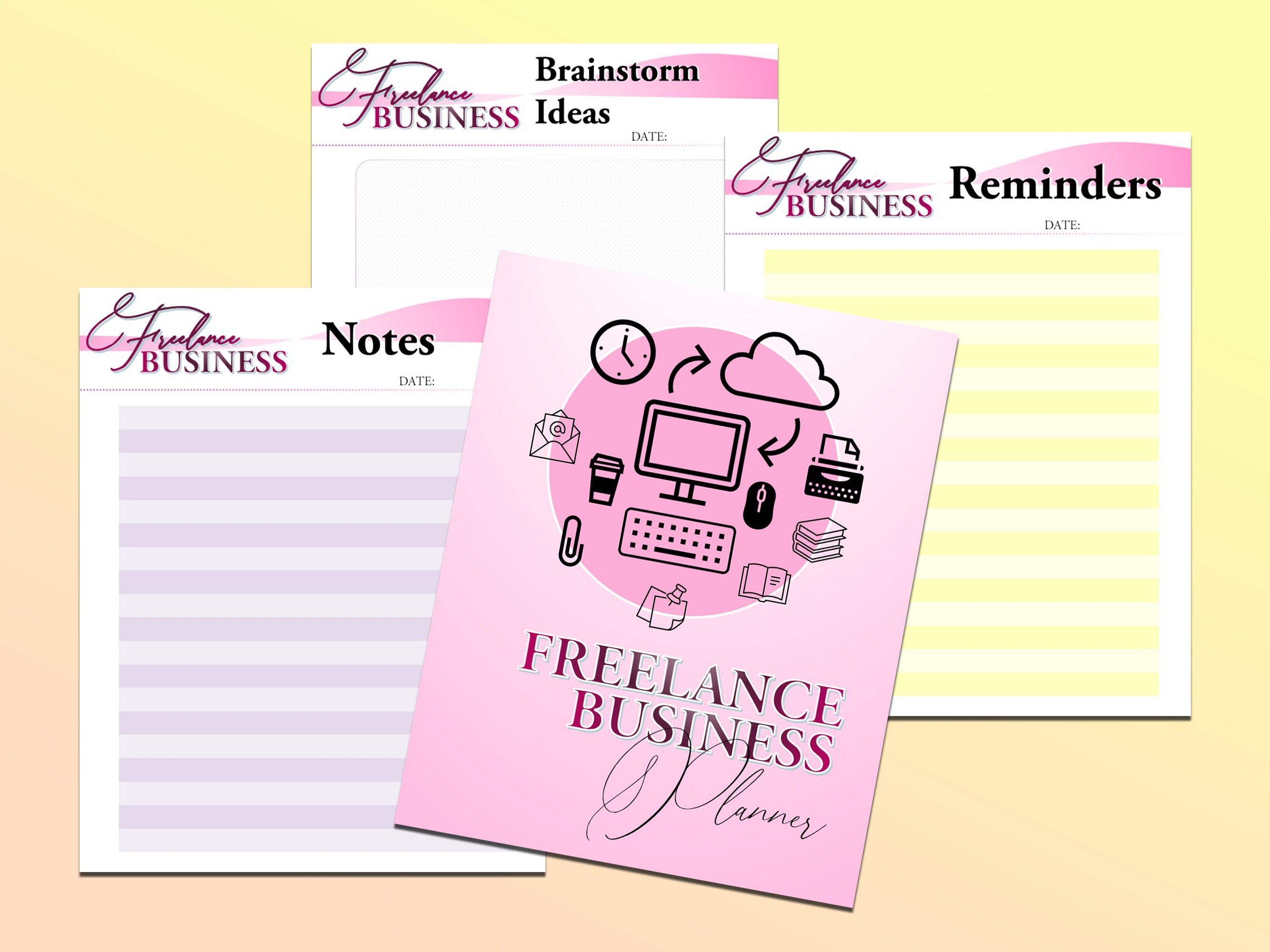 Freelance Business Planner Printable Solopreneur Digital Download Work ...