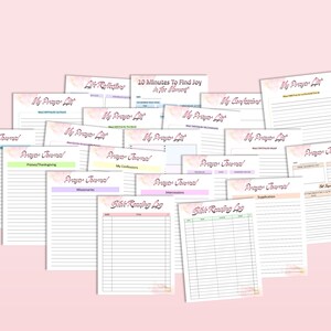 Faith Planner Bible Journal Printable Devotional Planner Bible Study ...
