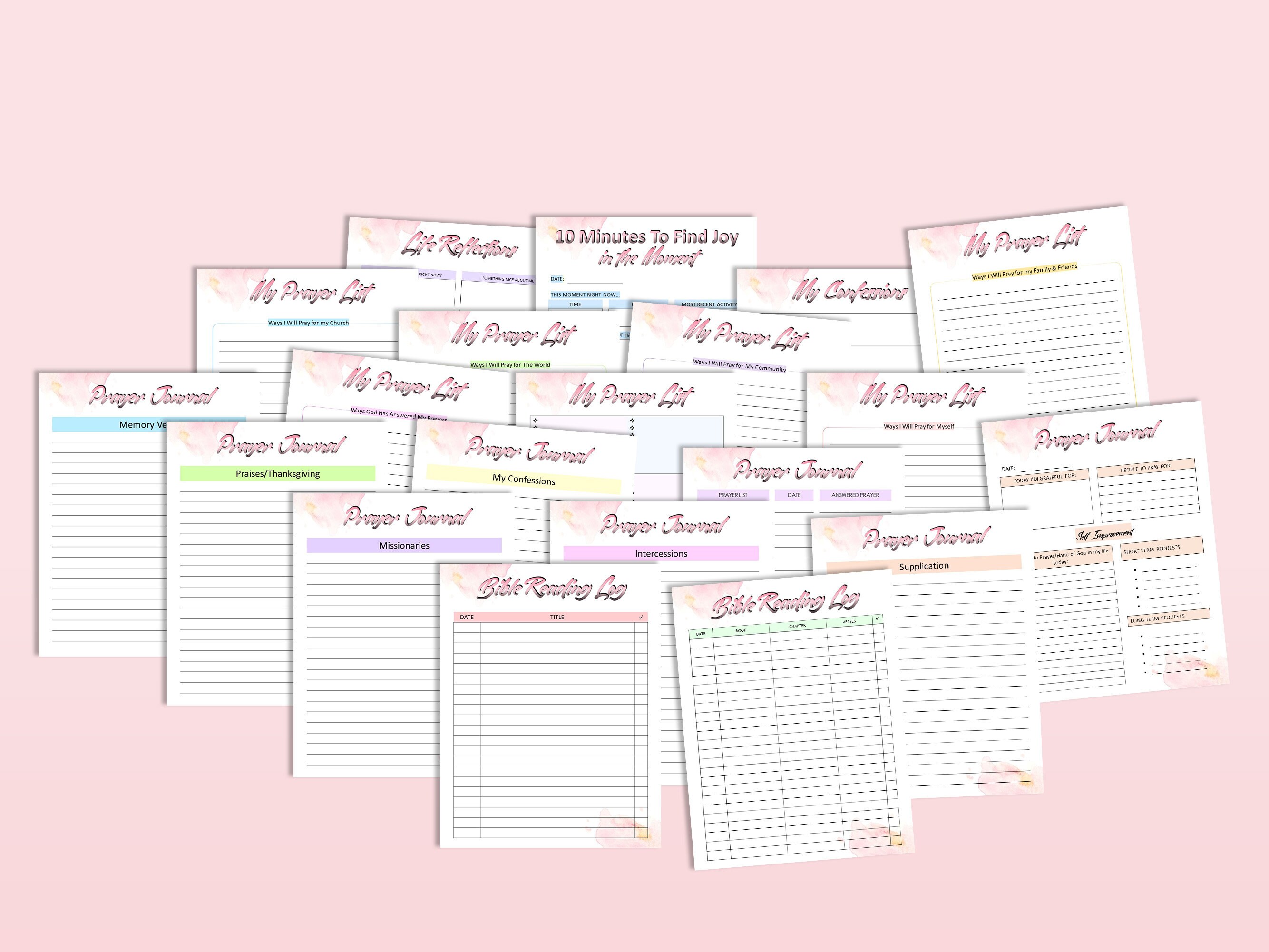 Faith Planner Bible Journal Printable Devotional Planner Bible - Etsy