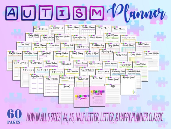Ultimate Autism Therapy Planner ADD Aspergers Printable School - Etsy ...
