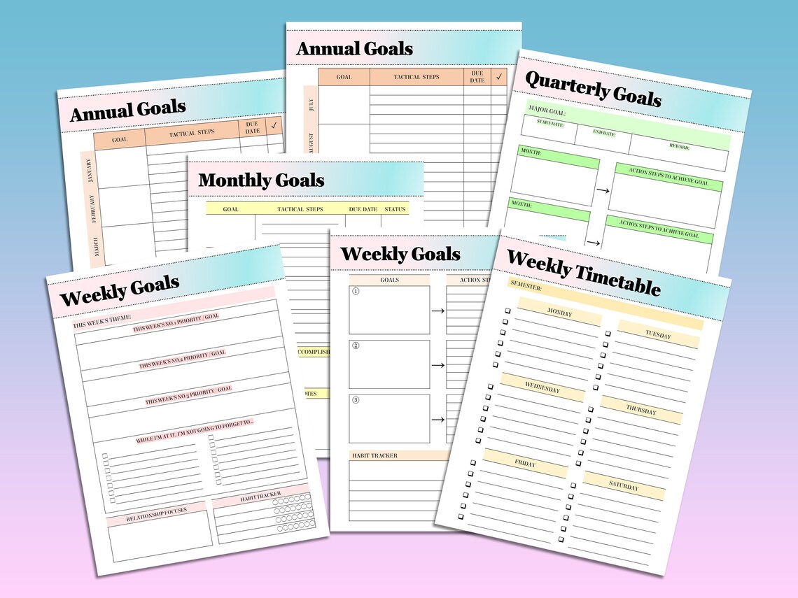College Planning Checklist Printable Planner College Visit Student ...