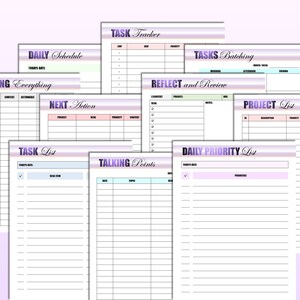 Getting Things Done Planner GTD Daily Tasks Manager Productivity ...