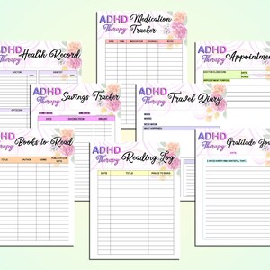 Ultimate ADHD Therapy Planner ADD Printable School Project Digital ...