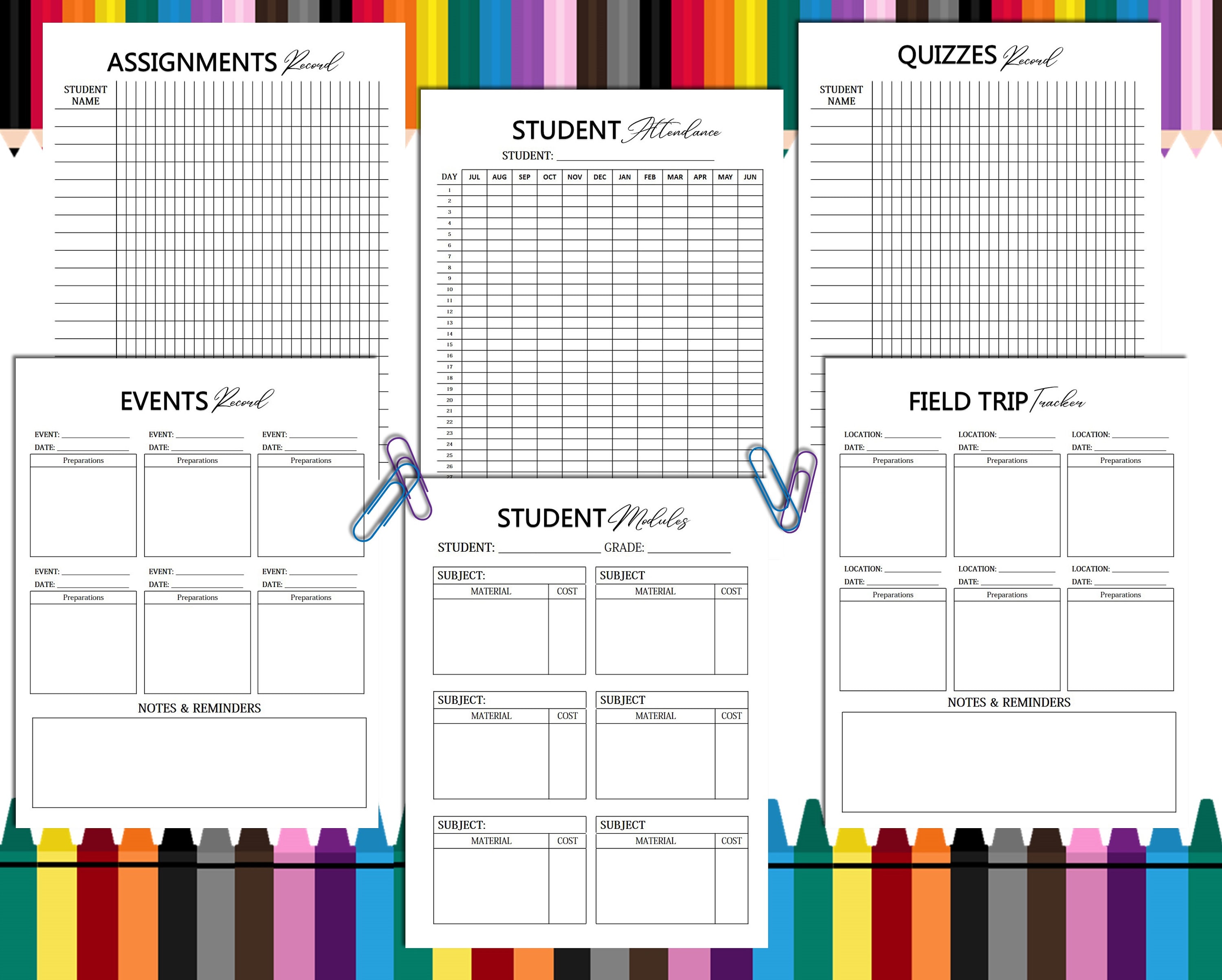 Teacher Planner Minimalistic School Printable Academic Digital - Etsy