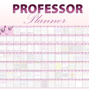 Professor Planner College School Printable Academic Digital Download ...