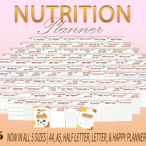 Fitness Planner Printable Workout Tracker Digital Download - Etsy