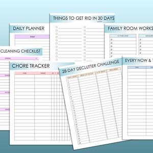 Declutter Planner Decluttering Printable Home Organizing Cleaning ...