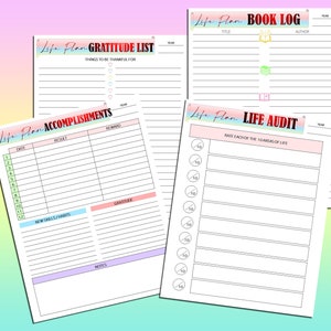 Ultimate Life Planner Self Care Journal Printable Digital Download Life ...