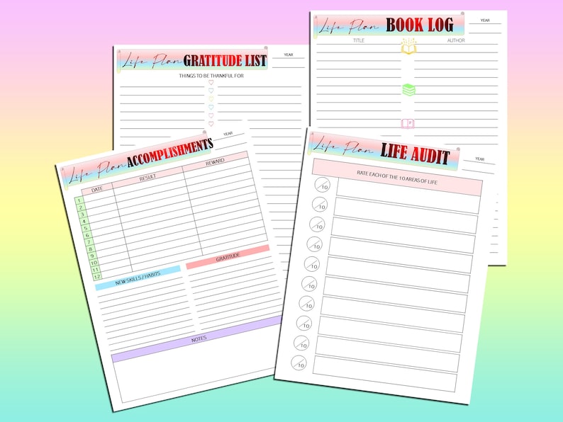 Ultimate Life Planner Self Care Journal Printable Digital - Etsy