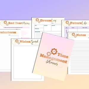 Time Management Planner Printable Pomodoro Goals Time Tracker Digital ...