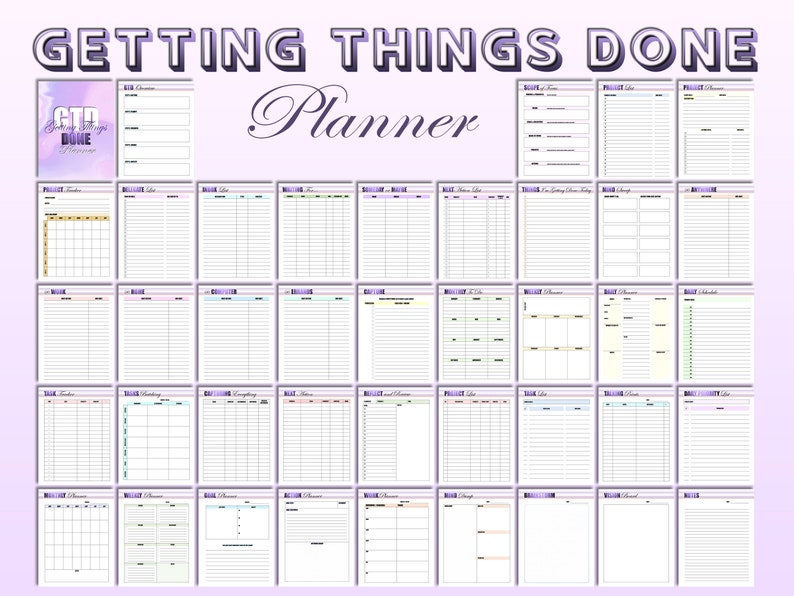 Getting Things Done Planner GTD Daily Tasks Manager - Etsy