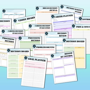 Decision Making Worksheet Decision Problem Solving Thought Processing ...
