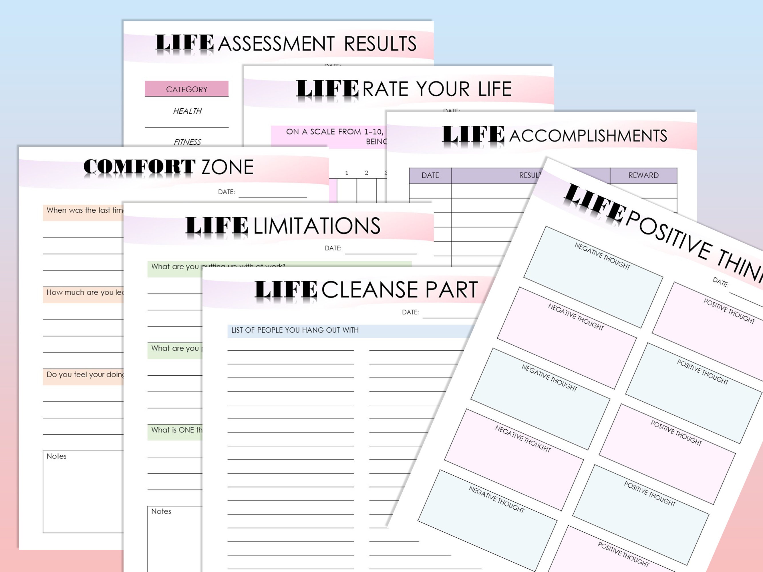 Life Balance Planner Self Care Self Improvement Journal - Etsy
