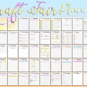 Craft Fair Planner Craft Show Templates Small Business Organizer ...