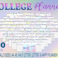 College Planning Checklist Printable Planner College Visit Student ...