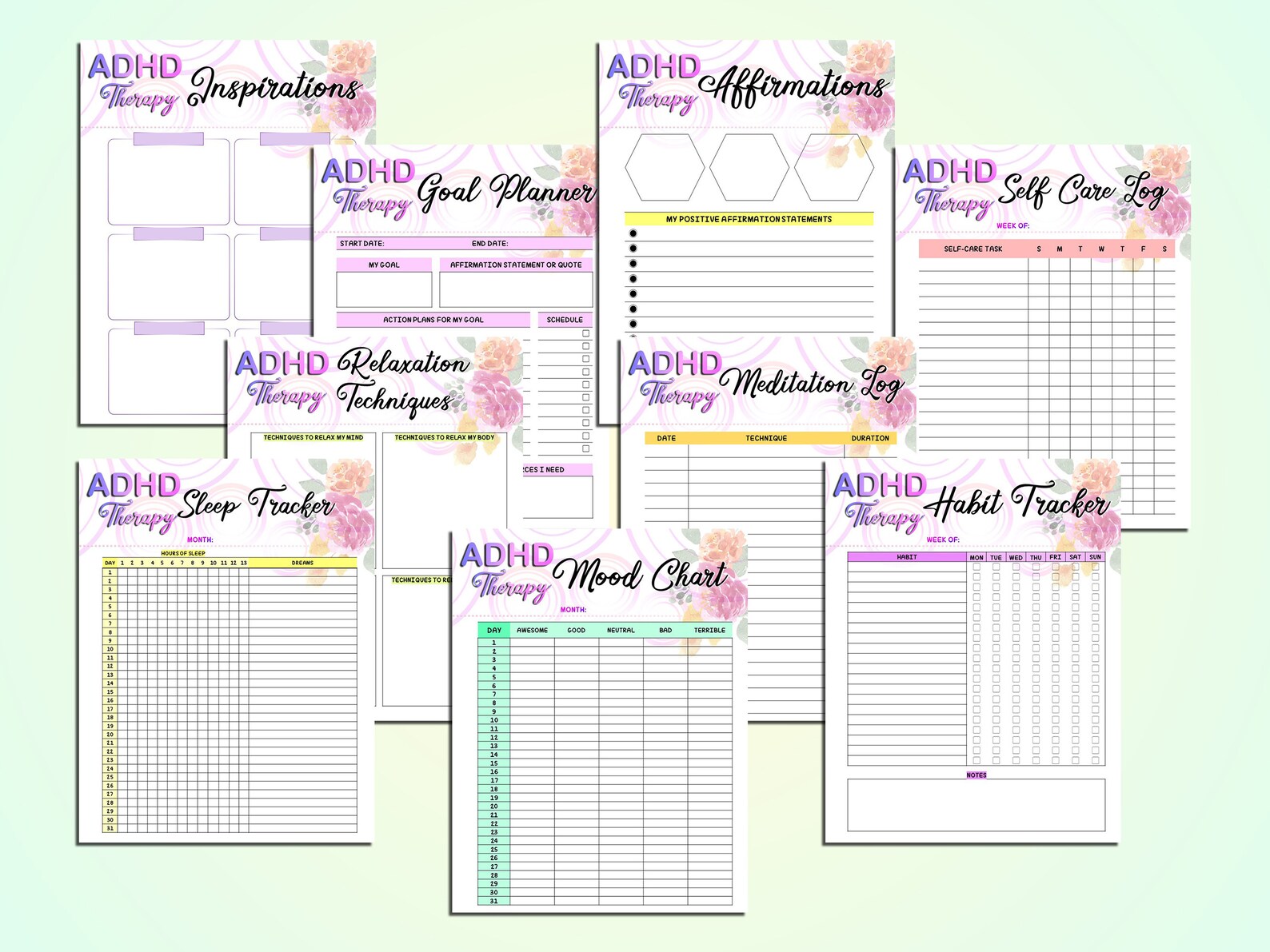 Ultimate ADHD Therapy Planner ADD Printable School Project - Etsy