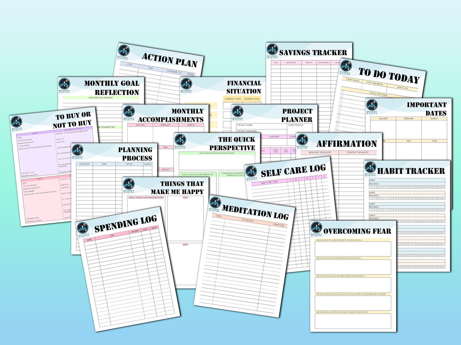 Decision Making Worksheet Decision Problem Solving Thought - Etsy