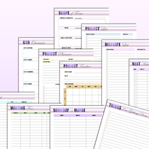 Getting Things Done Planner GTD Daily Tasks Manager Productivity ...