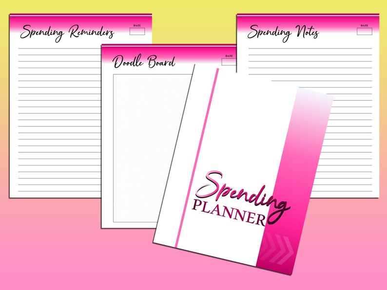 Spending Planner Printable Finance Digital Download Bill Tracker ...