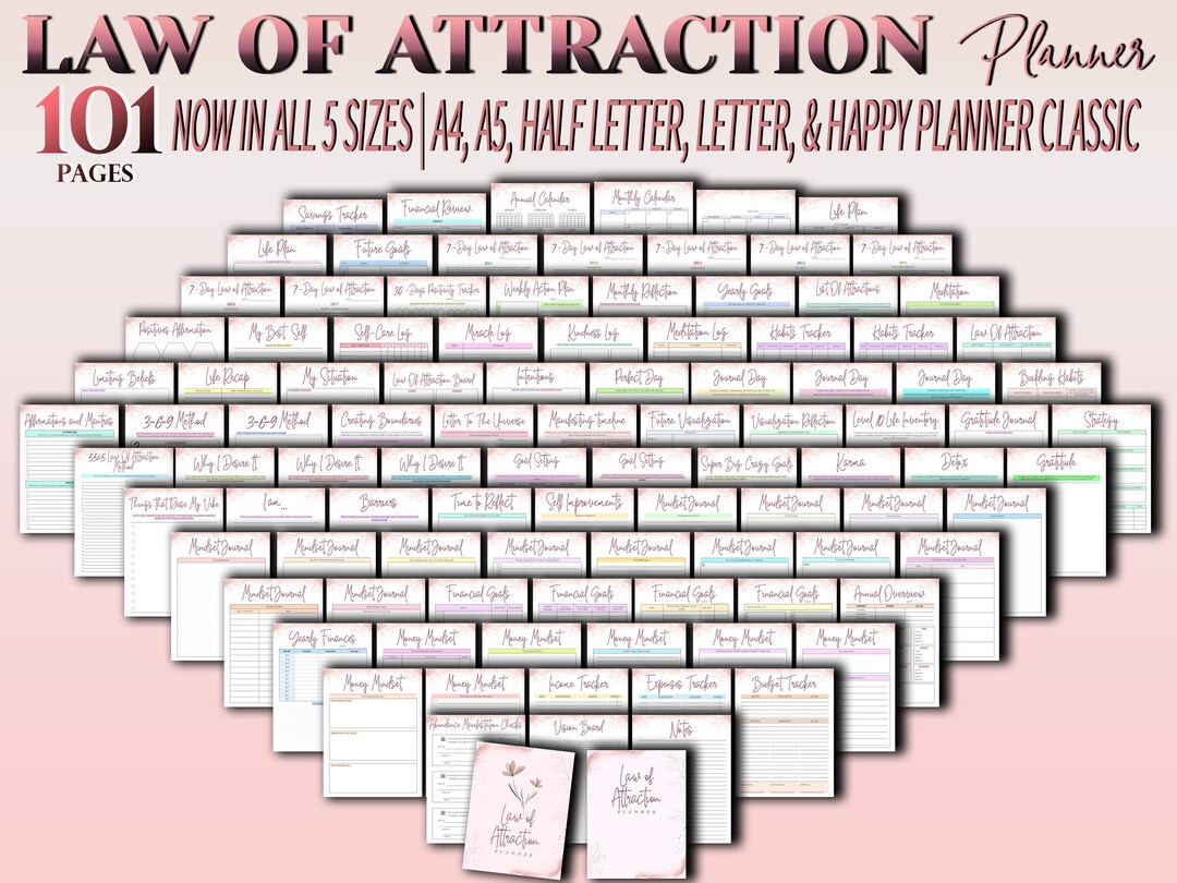 Law of Attraction Planner | Manifestation Journal | Law of Attraction ...