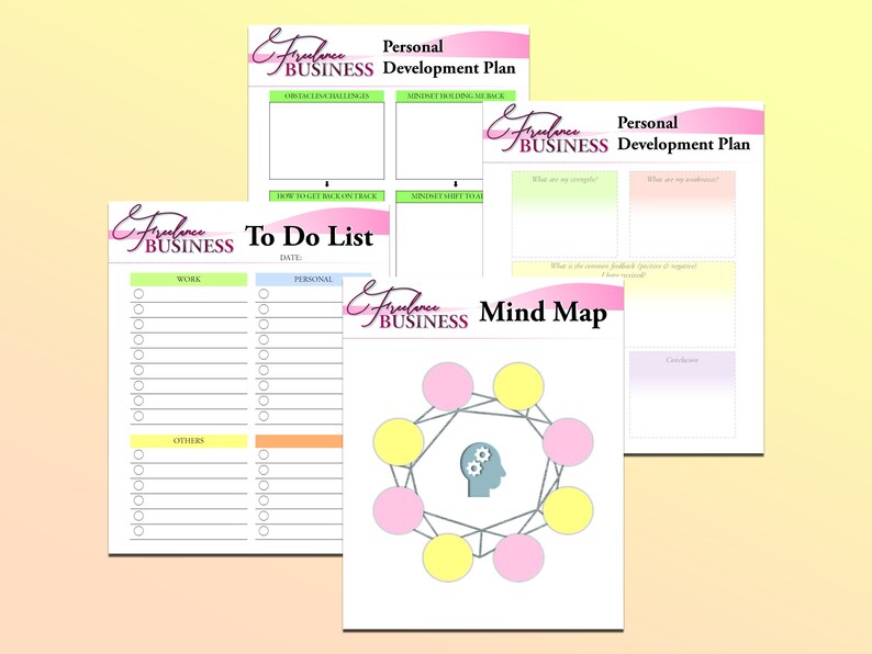 Freelance Business Planner Printable Solopreneur Digital | Etsy