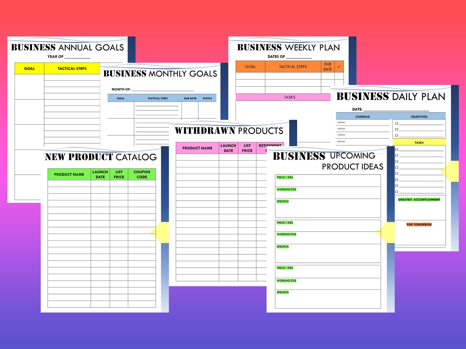 Etsy Shop Business Planner Printable Etsy Shop Planner Digital | Etsy