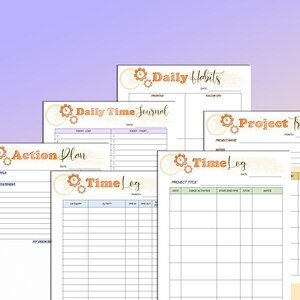 Time Management Planner Printable Pomodoro Goals Time Tracker Digital ...