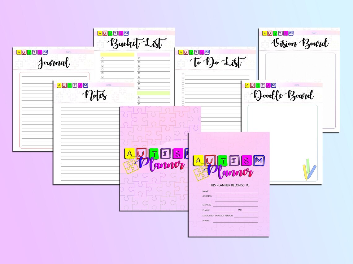 Ultimate Autism Therapy Planner ADD Aspergers Printable School - Etsy