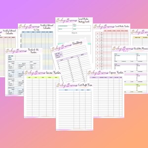 Bakery Business Planner Cakes Cupcakes Home Baking Bakery Printable ...