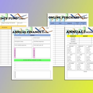 Financial Planner Printable Finance Digital Download Monthly Budget ...