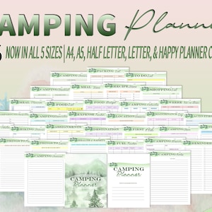 Camping Planner Travel Journal Vacation Girls Camp Boys Camp Summer ...
